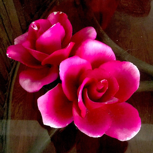 Napolean Italy Capodimonte Rose Flowers | Art | Vintage Napoleon Italy ...